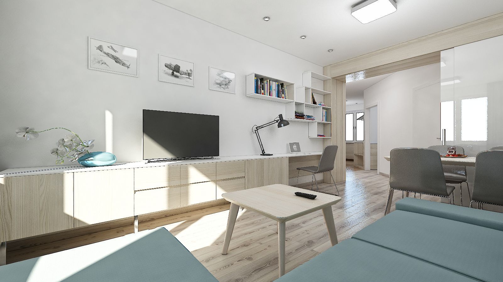 Byt, Bratislava, Herlianska - JABROCKY | bytový dizajnér | architekt